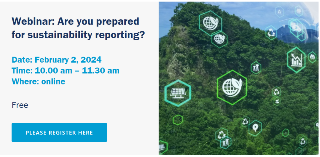 Webinar: Are you prepared for sustainability reporting? - eCommerce ...